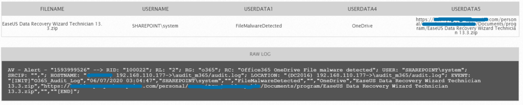 O365 / M365 Audit Log - Backloop